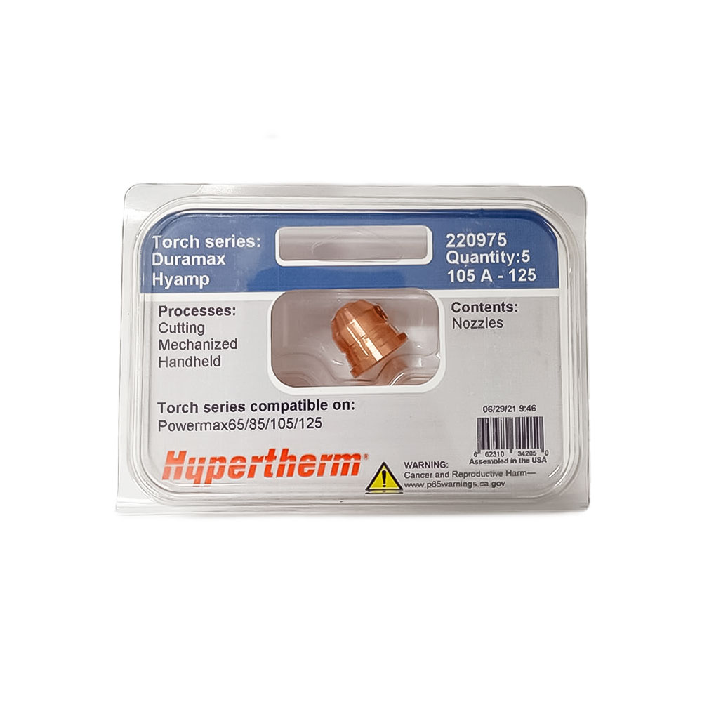 220975 Nozzle, Duramax Hyamp, 125A Unidad - Soldametal