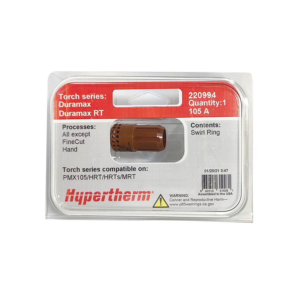220994 Swirl Ring Duramax 105A Hypertherm - Soldametal