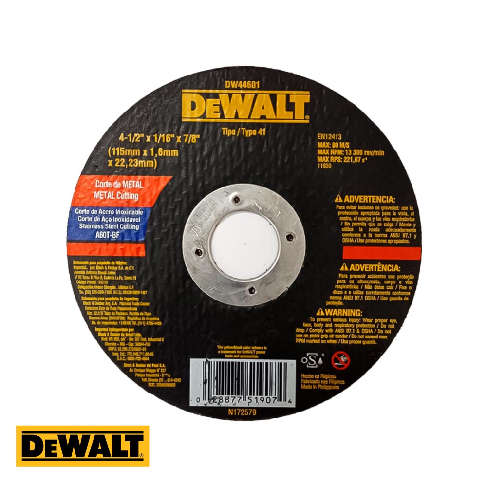 Disco Abrasivo Corte Metal Mm Dewalt Discount Wholesalers Www