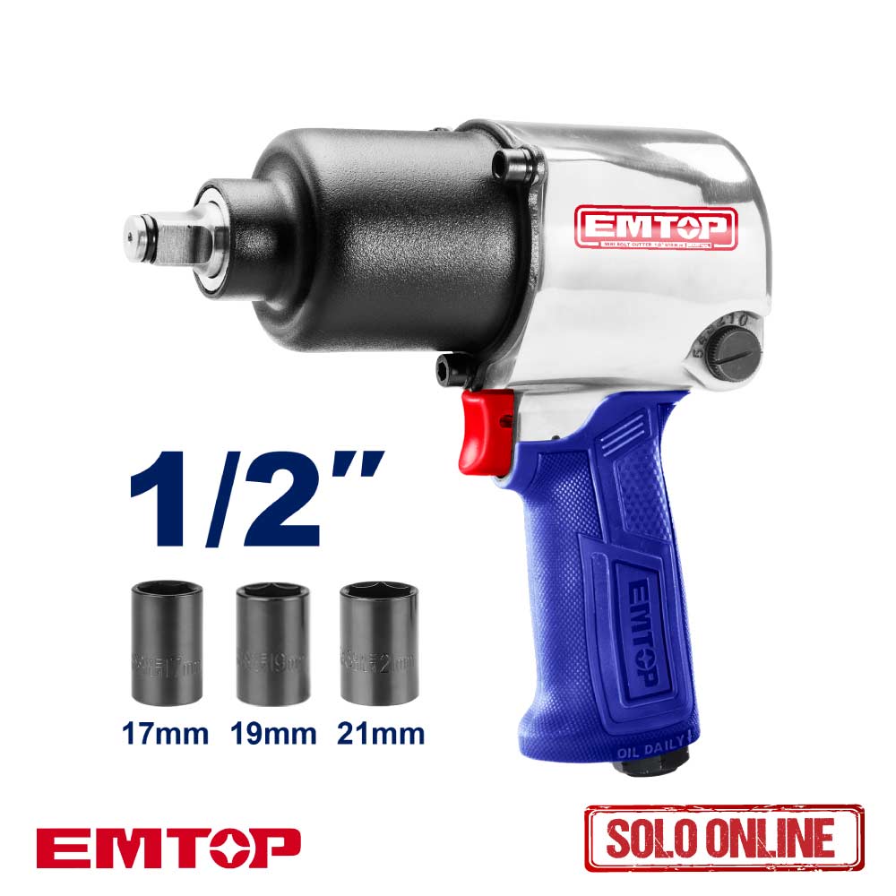 Llave De Impacto Neumática 1/2″ EATL126801- EMTOP – Soldametal