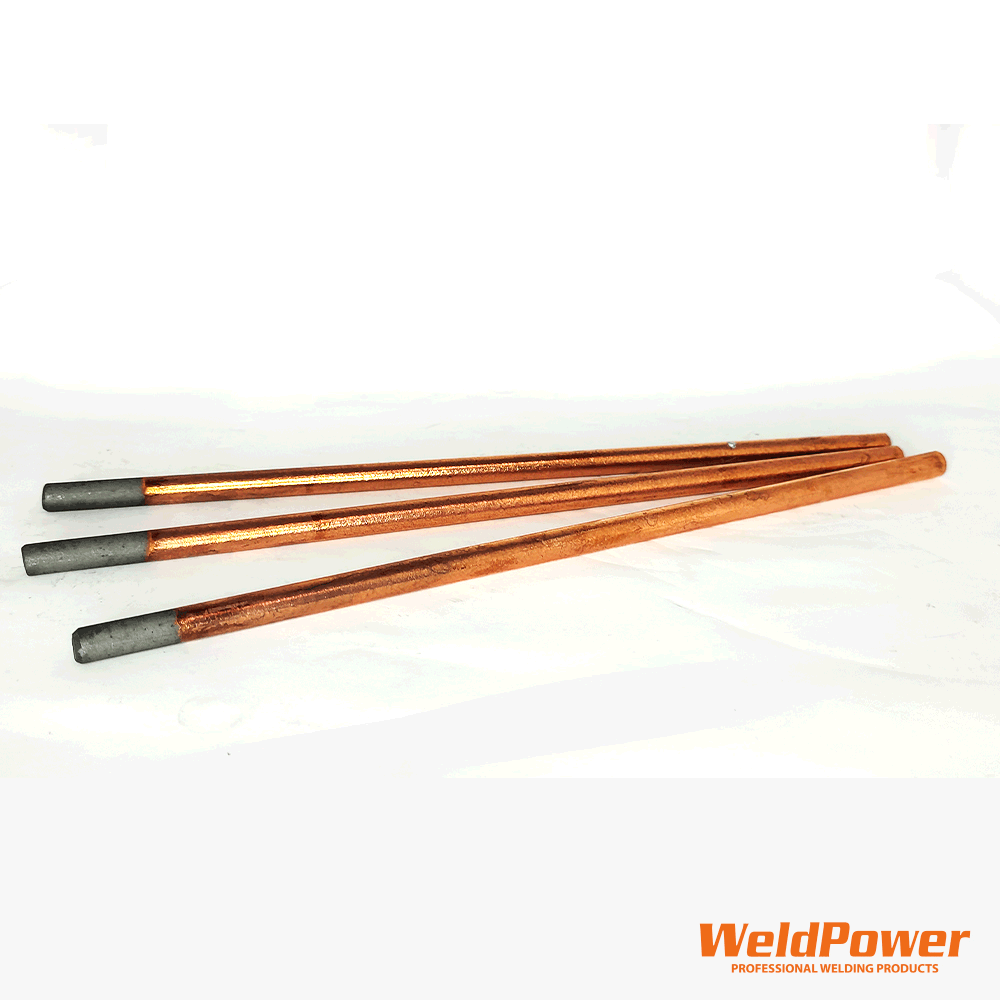 3/8 X 12" ELECTRODO DE CARBÓN POINTED CAJA DE 50 VARILLAS - WeldPower - Soldametal