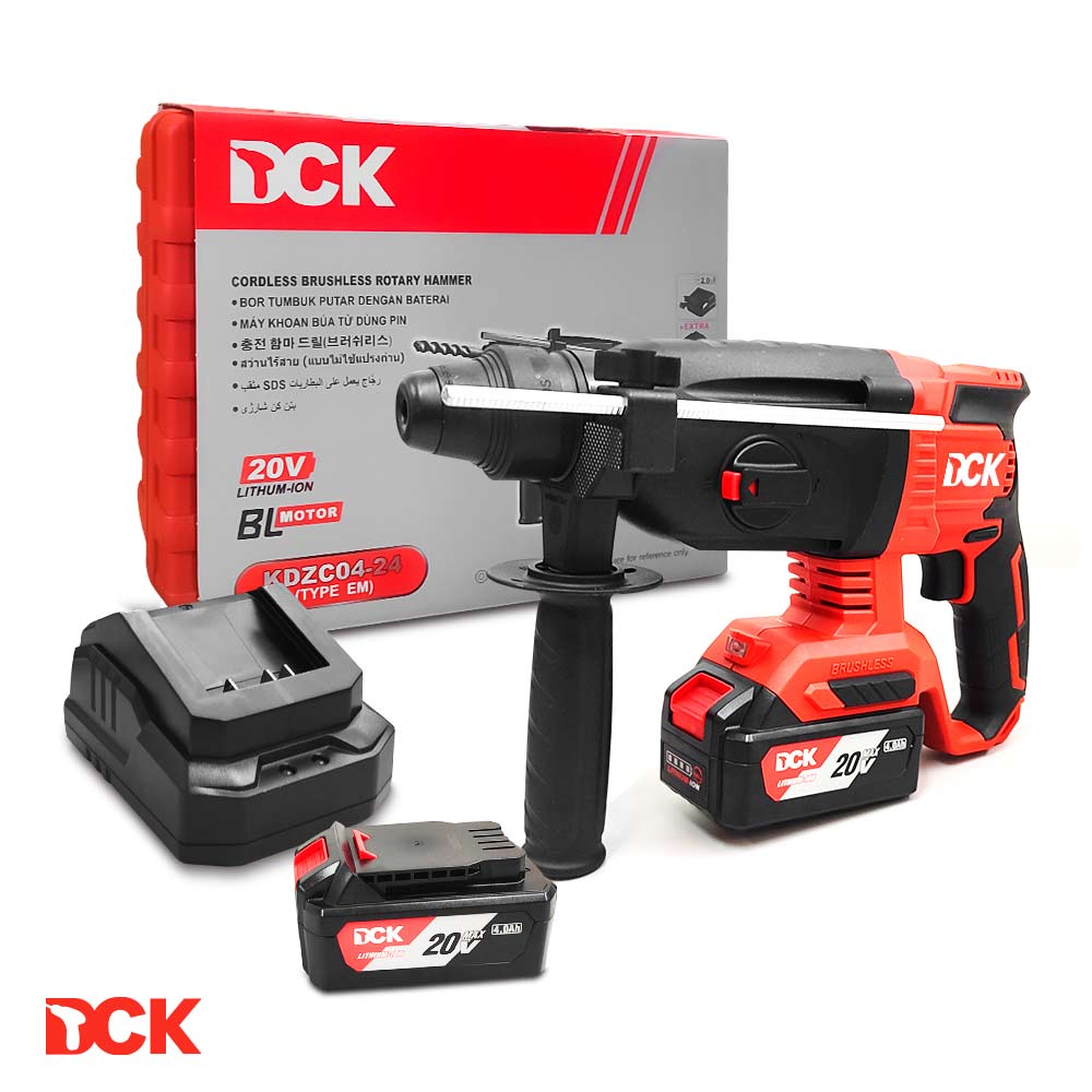 Martillo Perforador 20V Sds-Plus + 2 baterias - KDZC04-24EM DCK - Soldametal