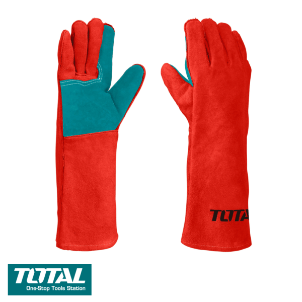 Guante de cuero para soldador 16" TSP15161 - TOTAL - Soldametal